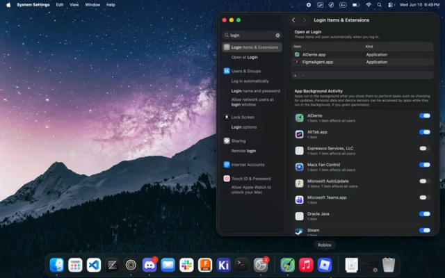 macOS Roblox application adds itself back to login items each launch ...
