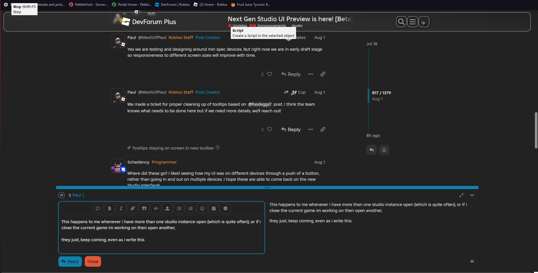 Next Gen Studio UI Preview is here! [Beta] - Page 69 - Announcements - Developer Forum | Roblox