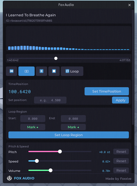 Fox Audio: Studio Audio Player/Editor Plugin - Community Resources ...