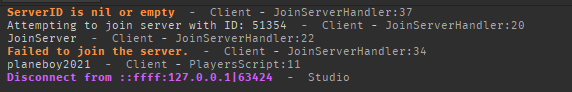 Player Is Unable To Join A Server Scripting Support Developer Forum 4323