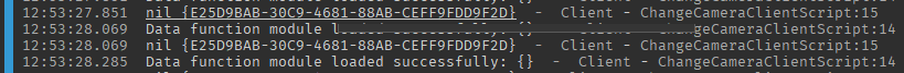 Table returns nil (only in Clients) - Scripting Support - Developer ...