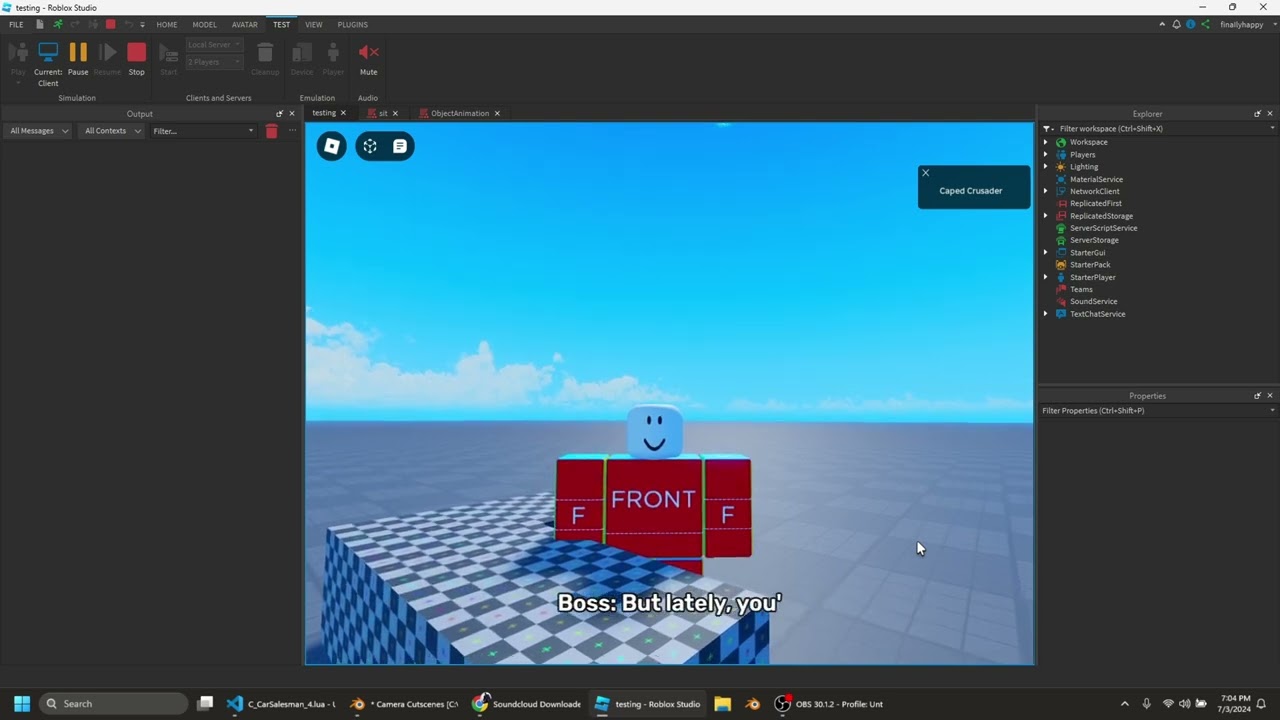 Developing the best story-driven rblx game ever made completely solo ...