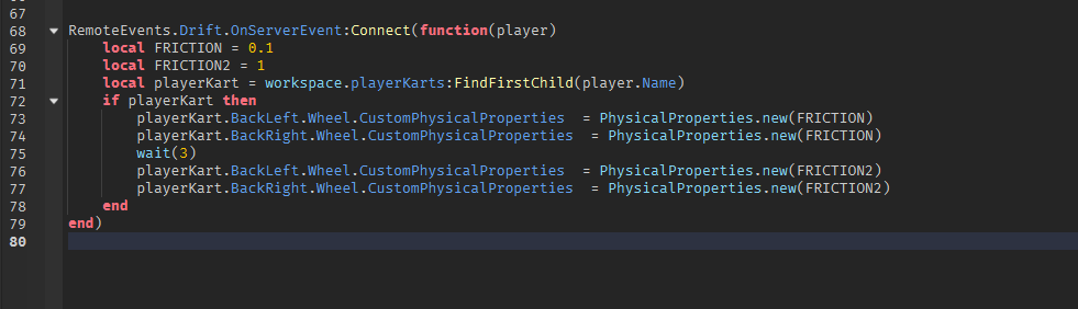 Need help with simple drifting system - Code Review - Developer Forum | Roblox