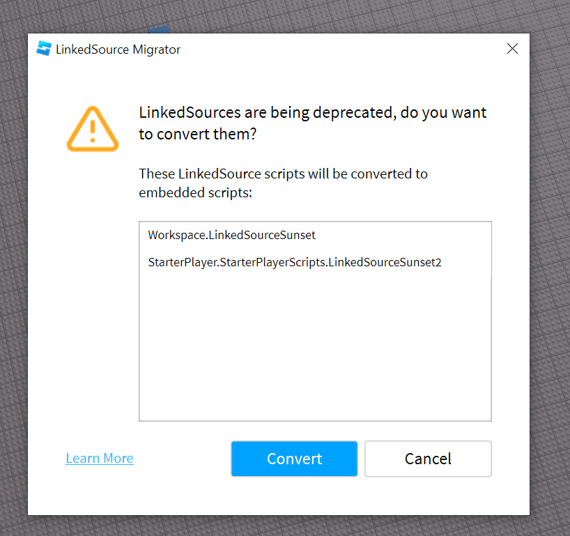 Sunsetting LinkedSource Scripts in Studio - Page 2 - Announcements ...