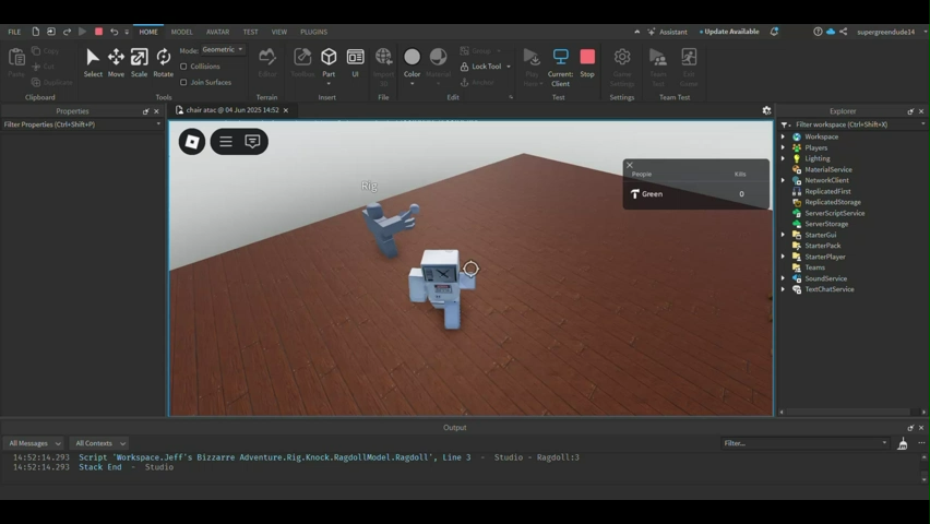 Character Glitching Upon Equipping A Tool With A Rig In It Building Support Developer Forum