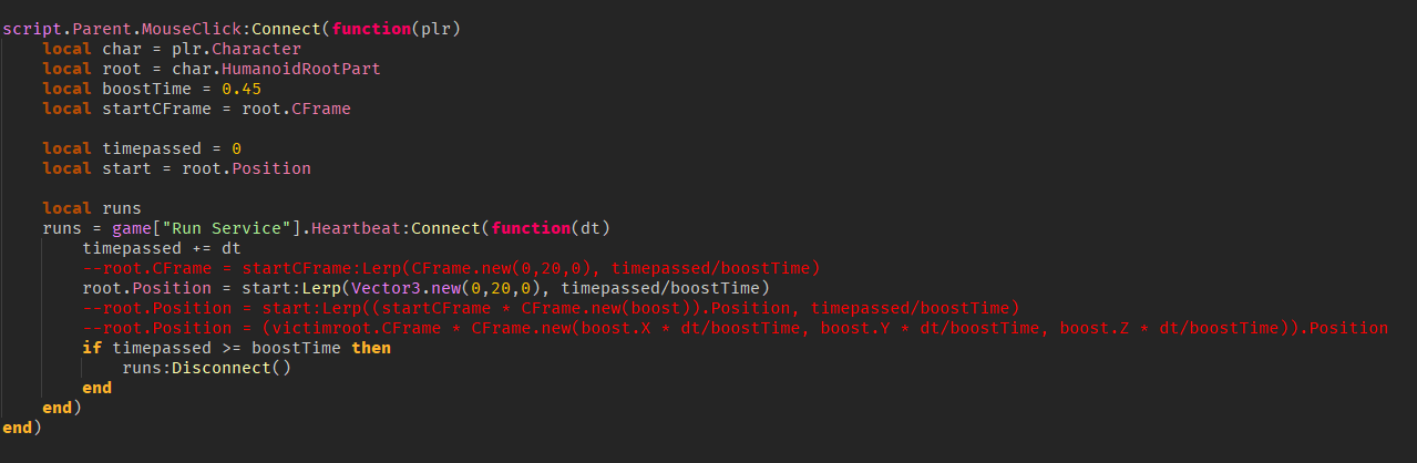 Updating The Position Of The Character Also Updates Its Orientation Scripting Support