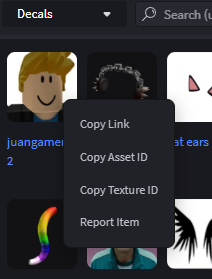 "Copy Asset ID" copies DecalID, not ImageID - Studio Bugs - Developer ...