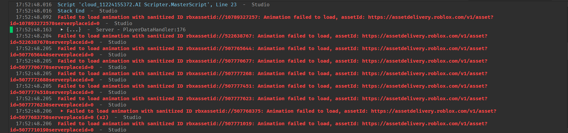 Completely crashing - Studio Bugs - Developer Forum | Roblox