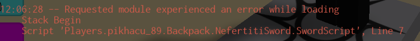 Requested Module Experienced An Error While Loading Scripting
