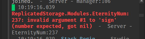 Random Error Occuring - Scripting Support - Developer Forum | Roblox