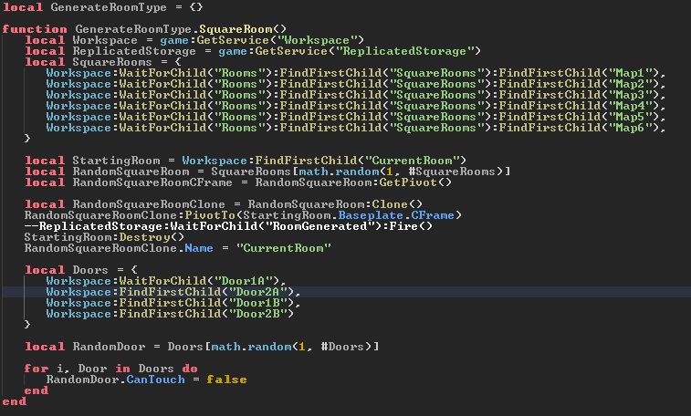 Why is my random room generator not working? - Scripting Support - Developer Forum | Roblox