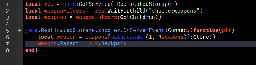 Weapons not giving to player if in other team - Scripting Support ...