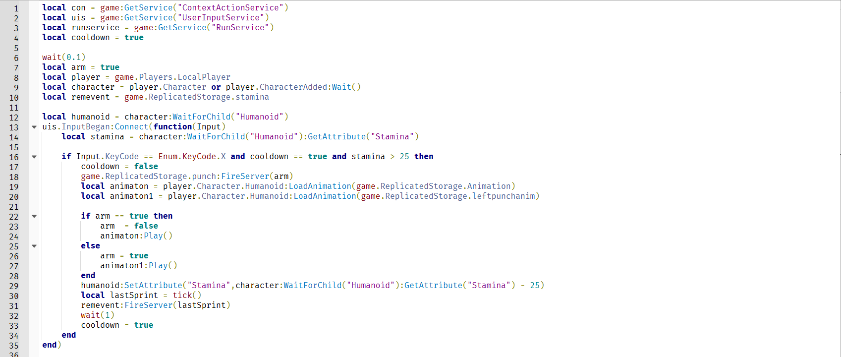 Fighting system (Solved) - Scripting Support - Developer Forum | Roblox