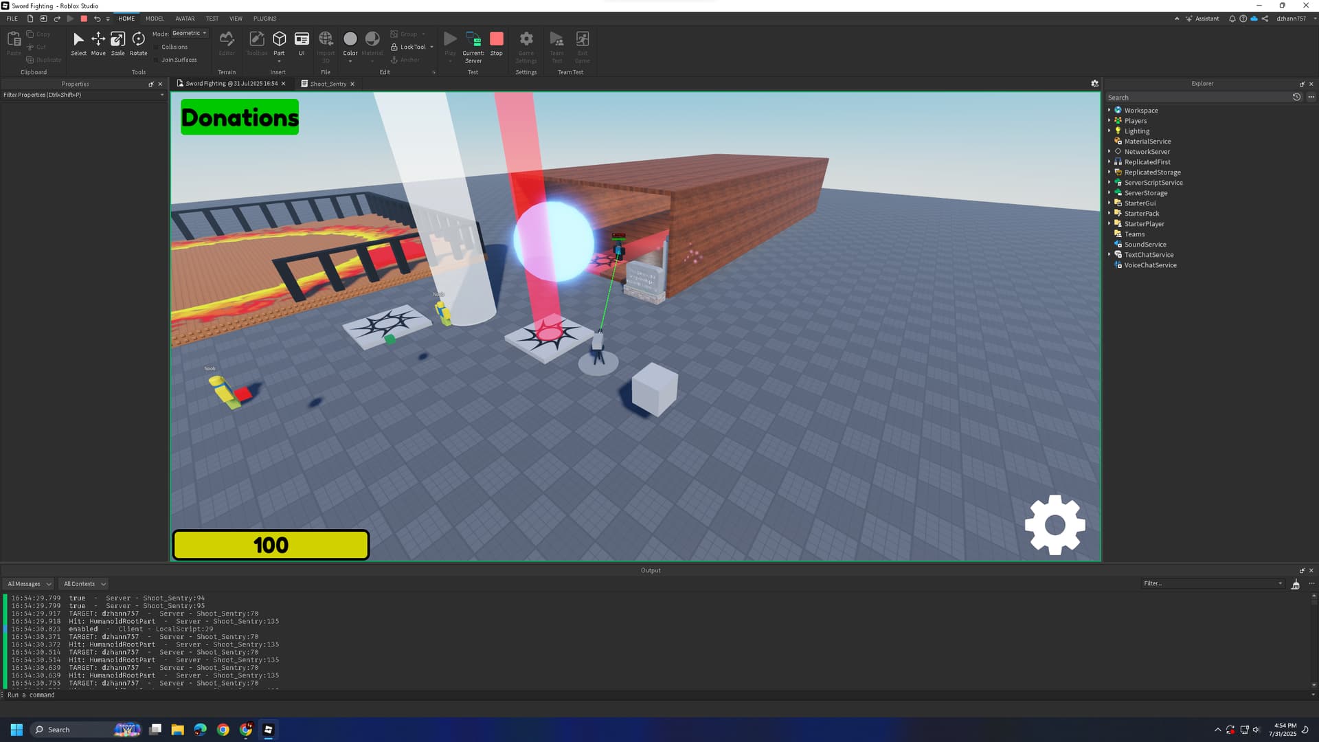 Sentry idling when it's not supposed to - Scripting Support - Developer ...