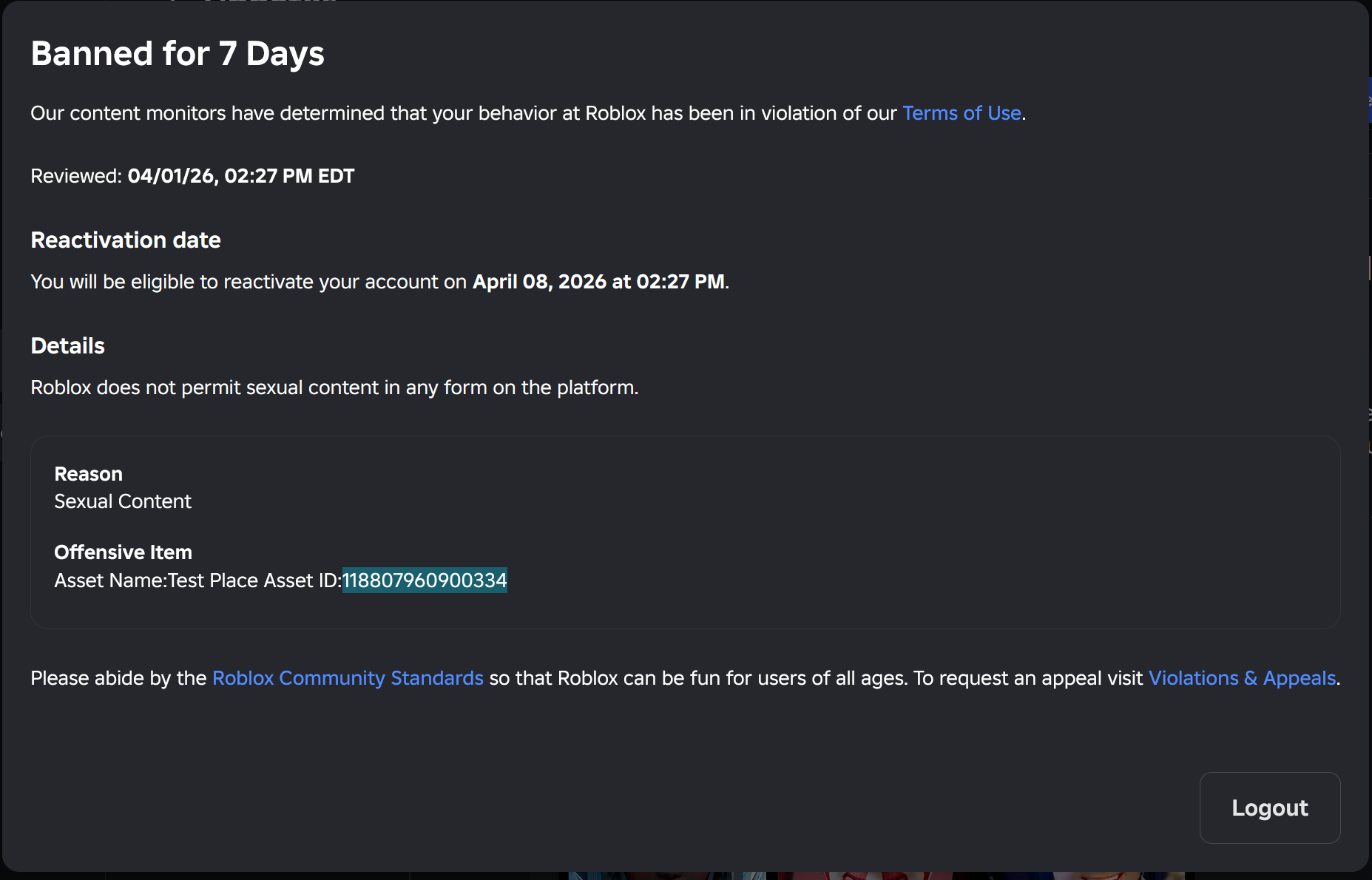 AI Moderation Victim "Sexual Content" Ban - Platform Usage Support ...