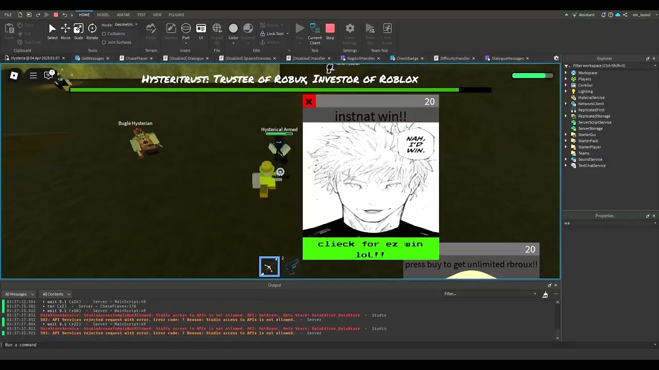 Why are all of the animations sanitized ingame but not in studio? - Art Design Support ...