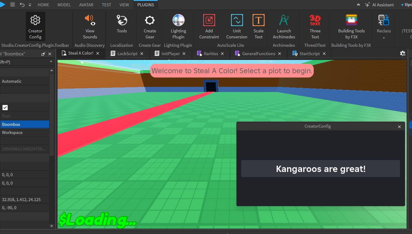 "Studio.CreatorConfig.Plugin.Toolbar" button taking up lots of space in ...