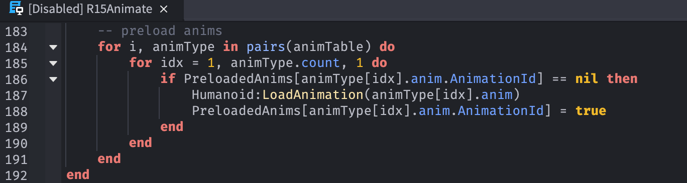 Default R6 Animate Script Missing Animation Preload - Engine Bugs ...
