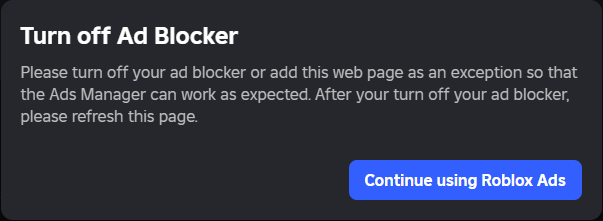 Ads Manager Error Message - Platform Usage Support - Developer Forum ...