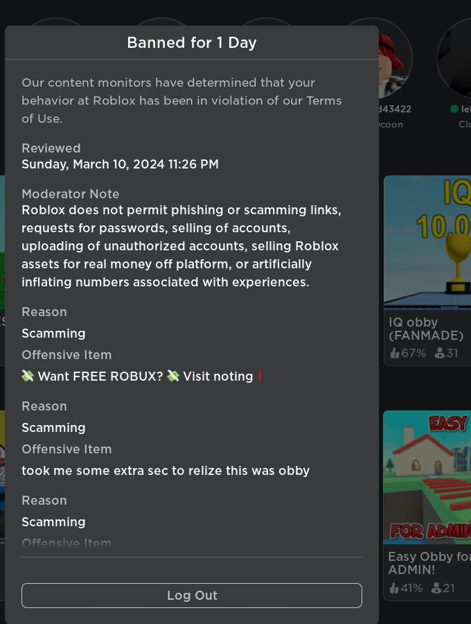 Will a (false) 1 day ban for scamming affect devex ability? - Platform Usage Support - Developer ...