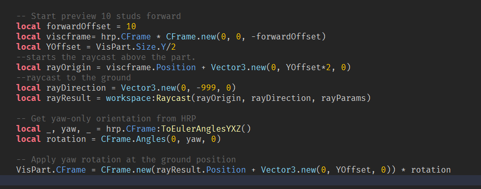 Placement system visual block clipping through the ground - Scripting Support - Developer Forum ...