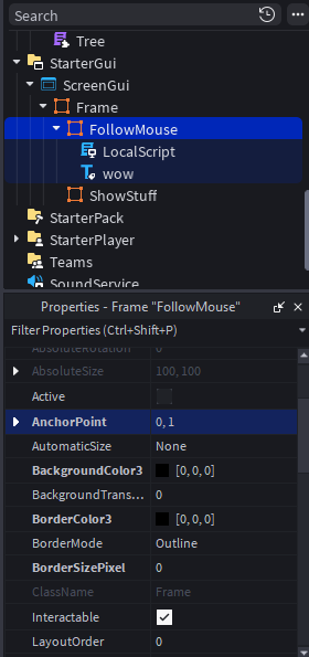 TextLabel positioning is weird compared to Mouse's positioning ...