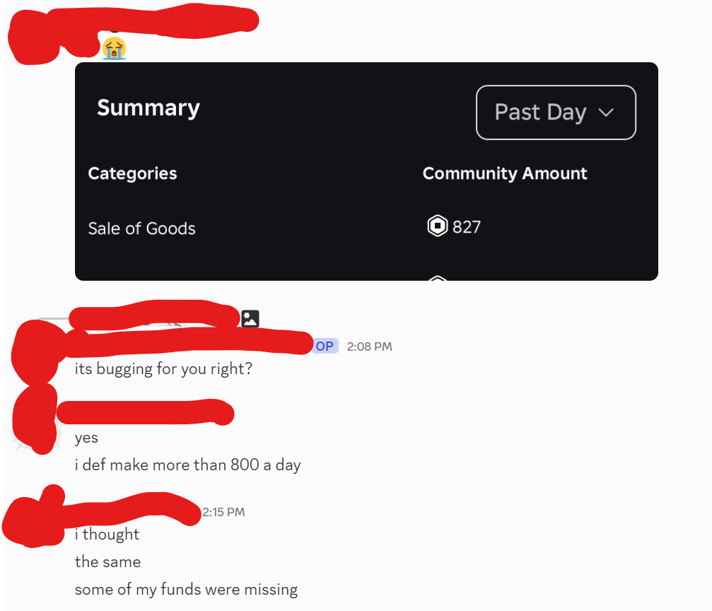 Pending robux isnt coming into my group/community funds / sales of ...