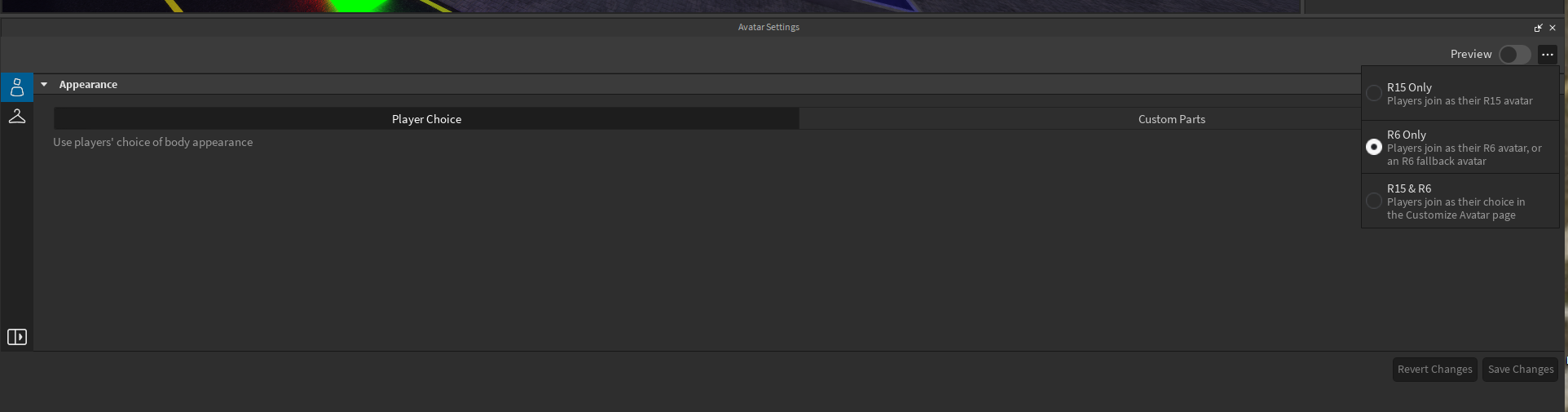 R6 Player Avatar Is Not In Correct Package In Game When "R6 Only" Is On ...