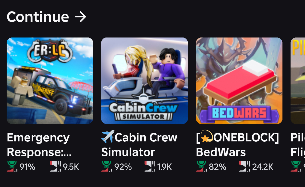 Weird player count and like ratio icons - Roblox Application and ...