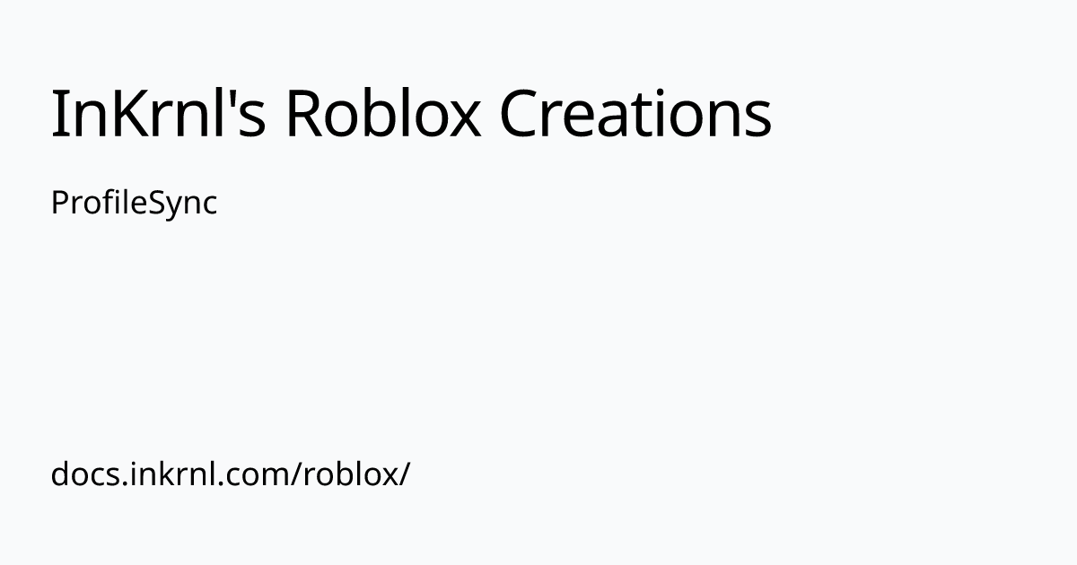 ProfileSync - A Simple ProfileService Wrapper and Replicator - Community Resources - Developer ...