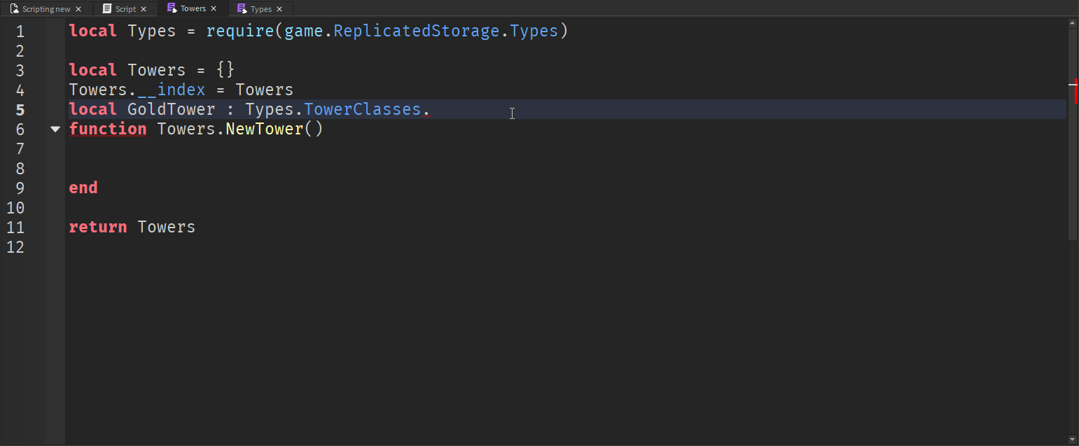 Custom Type highlighting is broken - Scripting Support - Developer Forum | Roblox