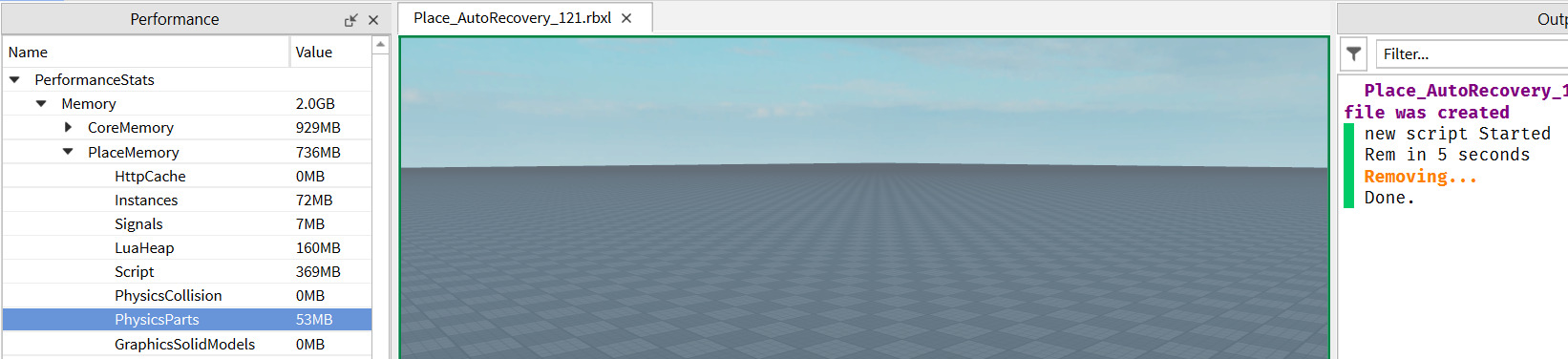 Performance Tab does not show memory getting garbage collected - Studio Bugs - Developer Forum ...