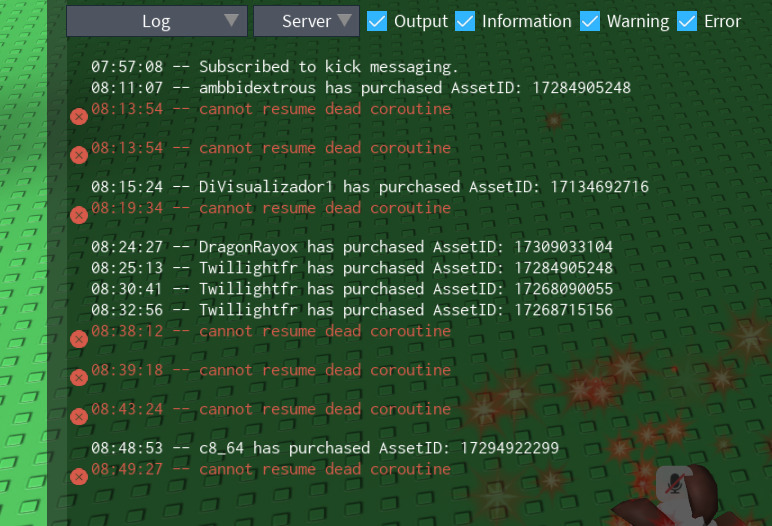 Cannot resume dead coroutine - Scripting Support - Developer Forum | Roblox