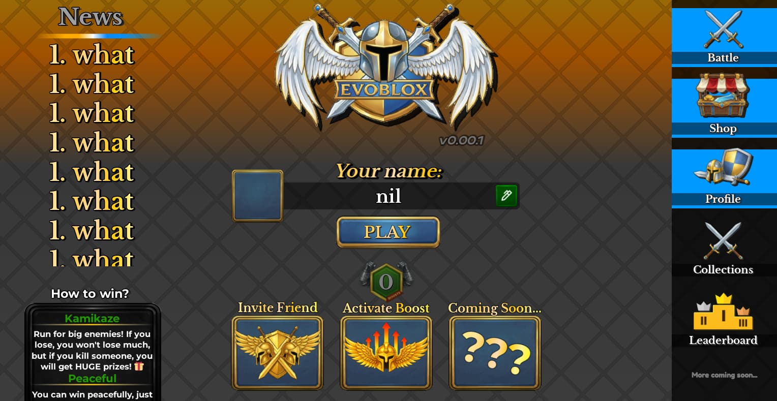 Main Menu GUI of my new game. Need feedbacks! - Creations Feedback ...