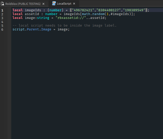 Random Image not working with imagelabel - Platform Usage Support - Developer Forum | Roblox