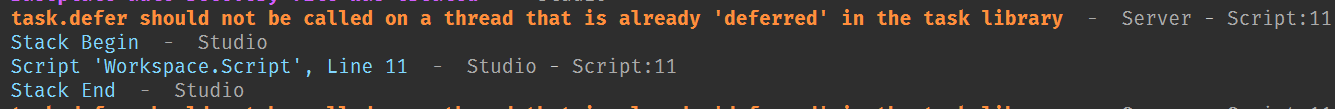 Task.defer voiding varargs - Studio Bugs - Developer Forum | Roblox