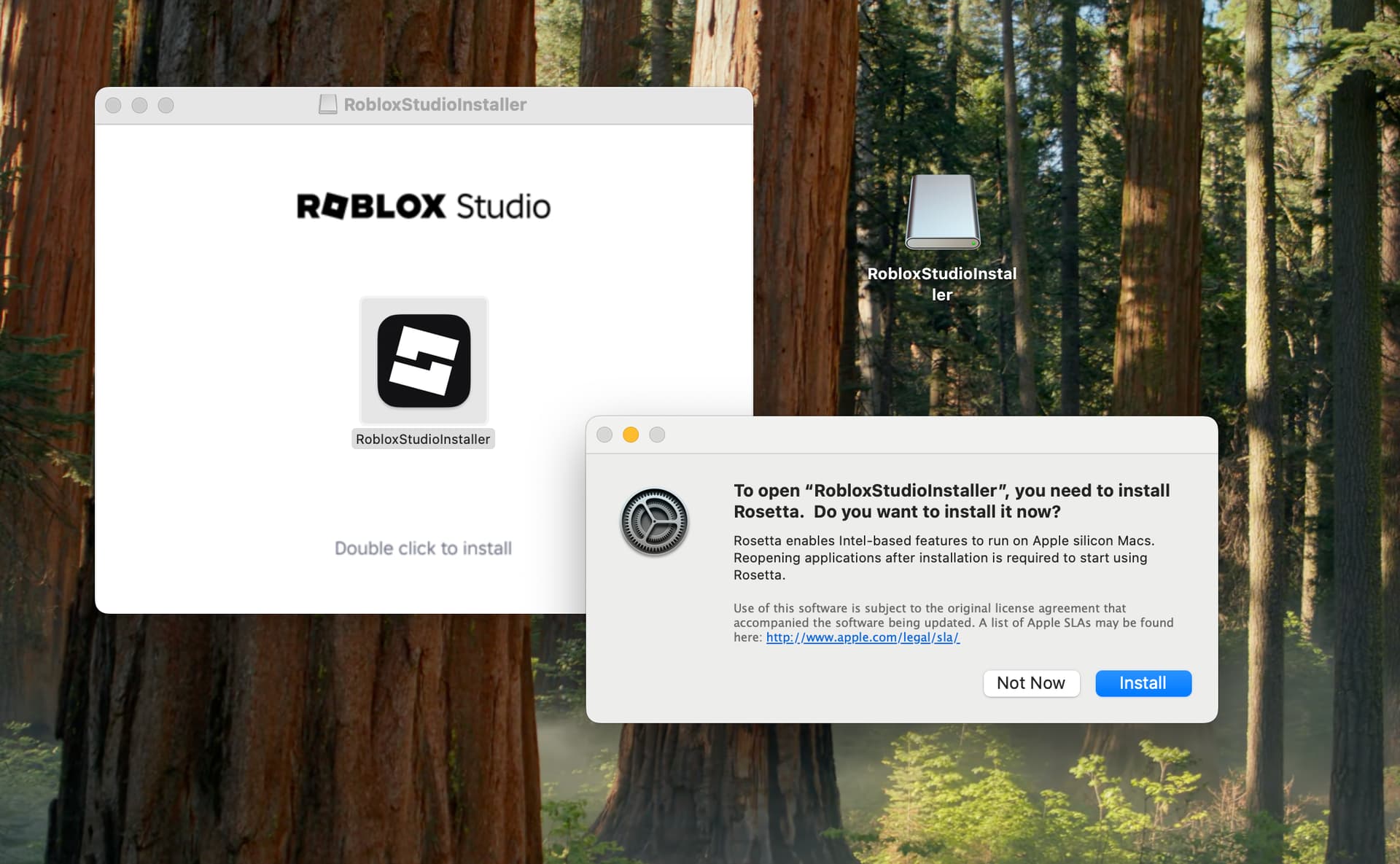 Roblox Studio installer on Apple Silicon requires Rosetta 2 despite native Apple Silicon support ...