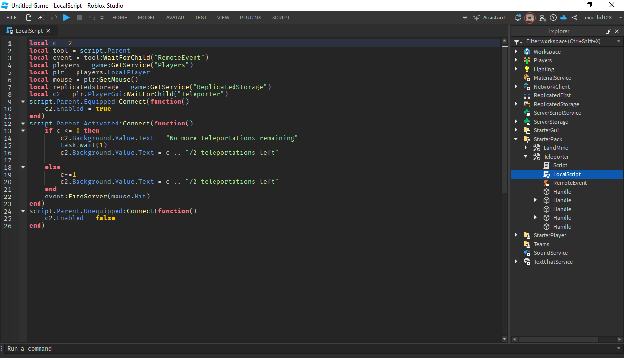 Where'd my game window go? - Scripting Support - Developer Forum | Roblox