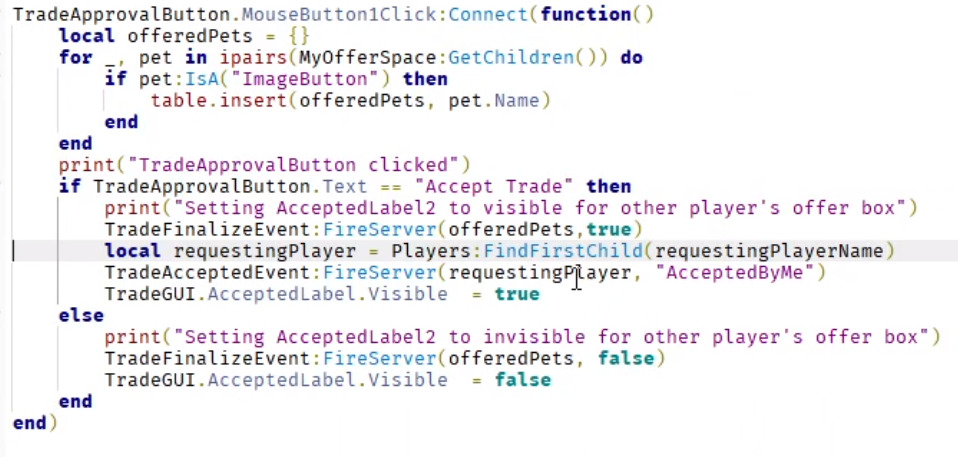 Argument 1 missing or nil when using FindFirstChild? - Scripting Support - Developer Forum | Roblox