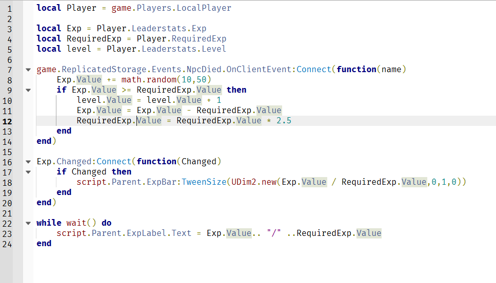 Level system updating on the server - Scripting Support - Developer Forum | Roblox