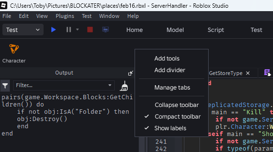 How to get rid of the new Roblox toolbar? - Platform Usage Support ...