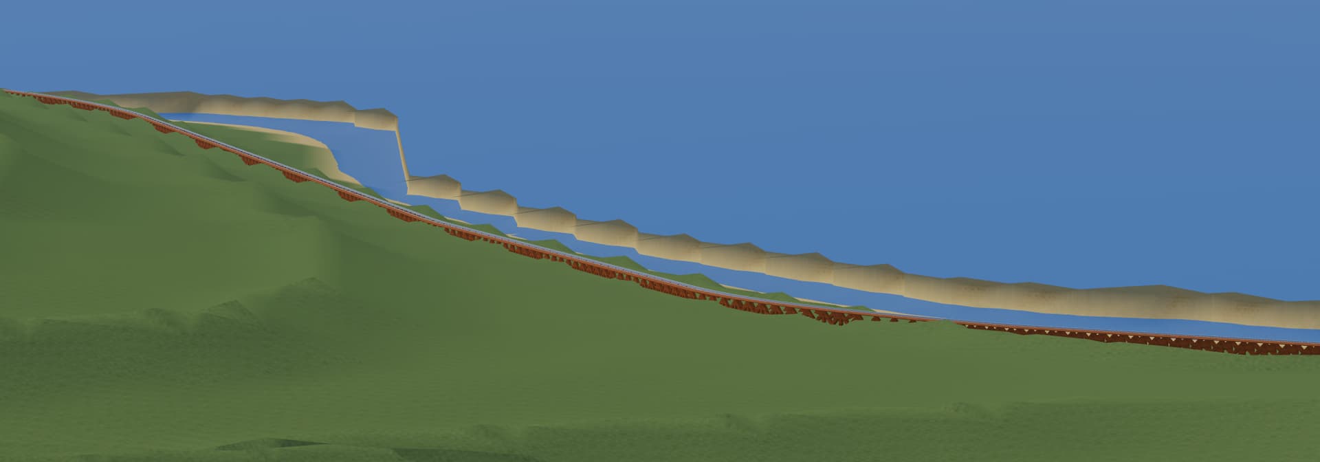 Far terrain LOD textures have extra 'walls' that cause a visual bug ...