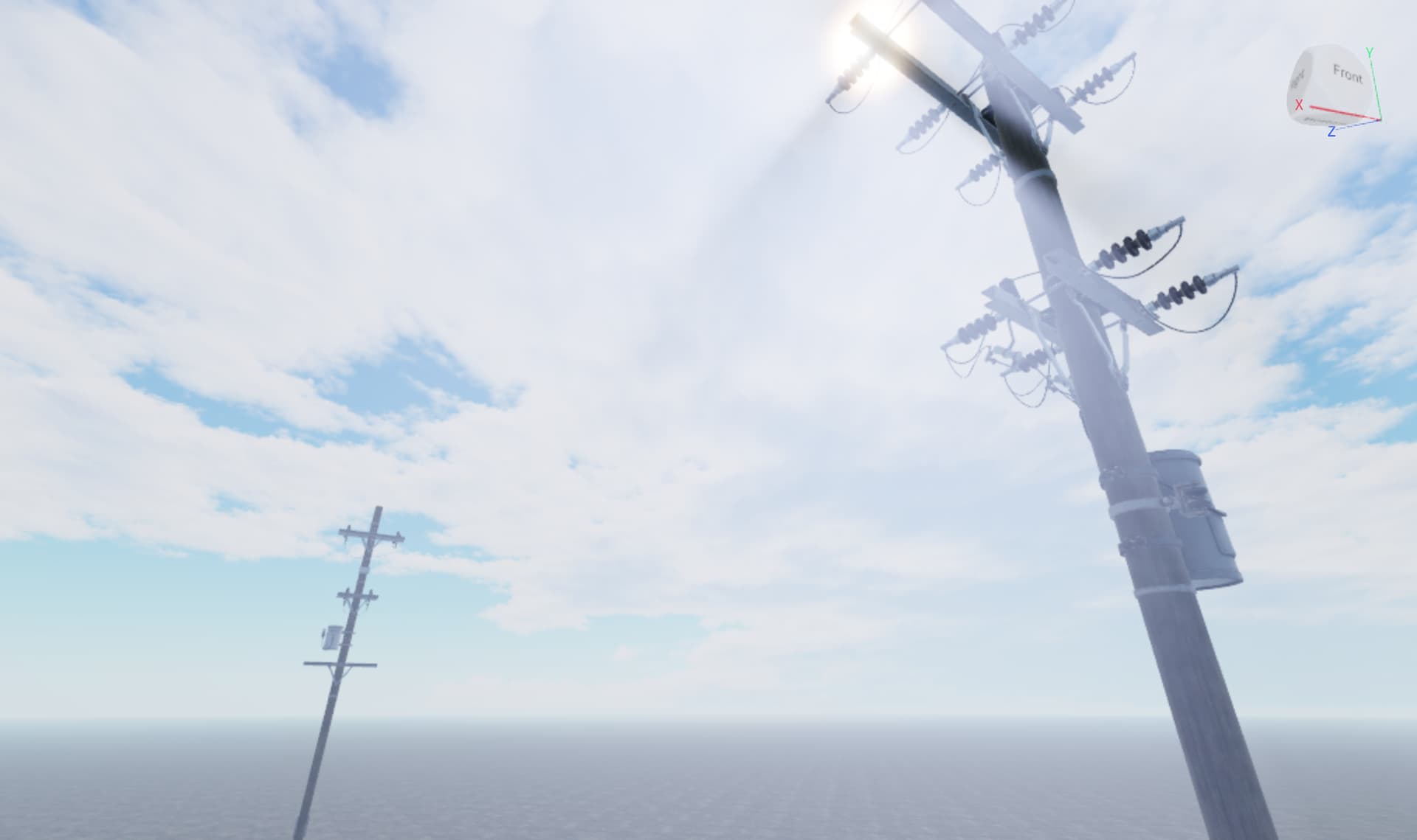 How to make power line wires with wind dynamics? - Art Design Support ...