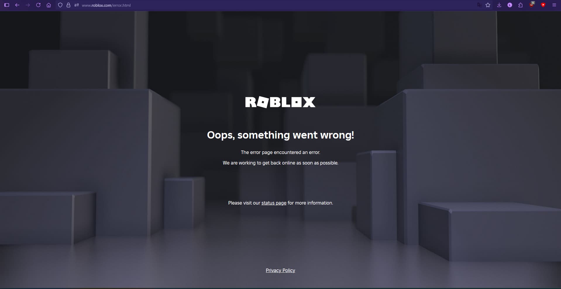 Roblox is down? - Page 2 - Platform Usage Support - Developer Forum ...