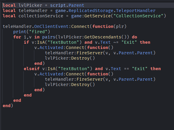 Client wont respond to server call more than once - Scripting Support ...