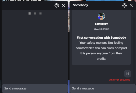 [All Platforms] Chat histories erased, and erased chats error when sent ...