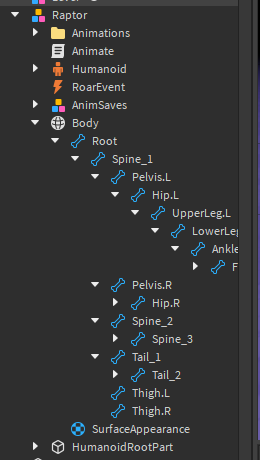 FBX Dinosaur Model Sliding Issue - Scripting Support - Developer Forum | Roblox