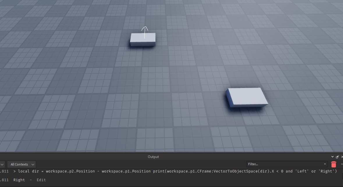 Which Direction Is The Ray Going Relative To The Cframe Of The Player Scripting Support