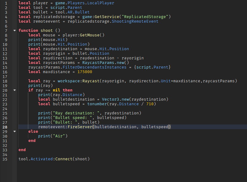 RemoteEvent turns parameters into nil - Scripting Support - Developer Forum | Roblox