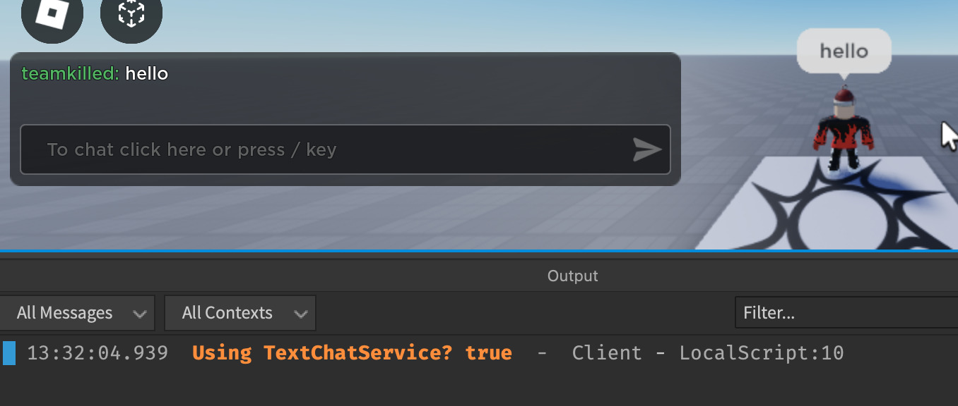 Player Chatted Does Not Fire When Using Textchatservice In A Localscript Engine Bugs